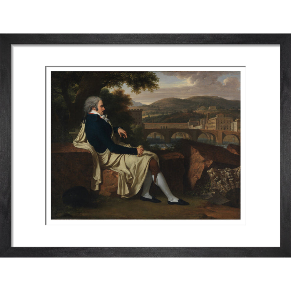 Joseph Allen Smith Contemplating Florence Across the Arno - Art print ...
